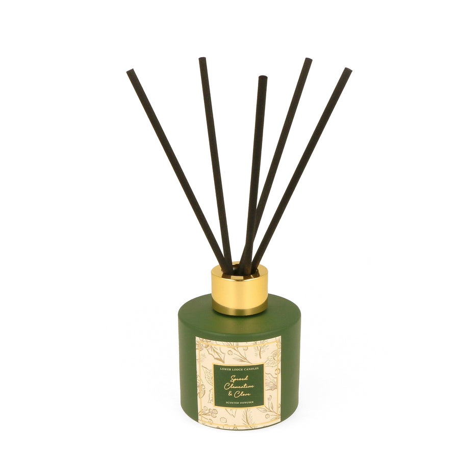 Spiced Clementine and Clove Scented Reed Diffuser – Lower Lodge Candles